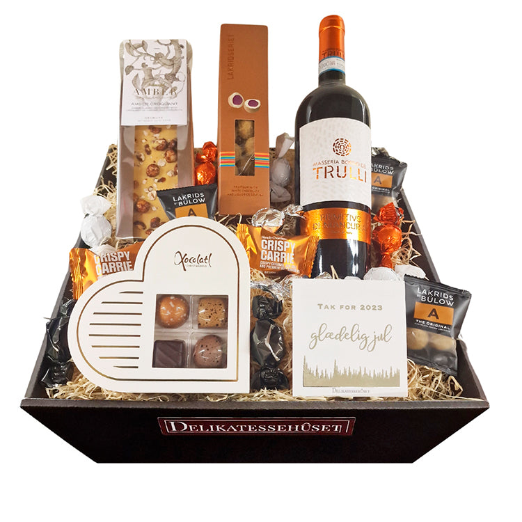 Gavekurve til jul - send en kurv med julehygge – Gavekurve.com